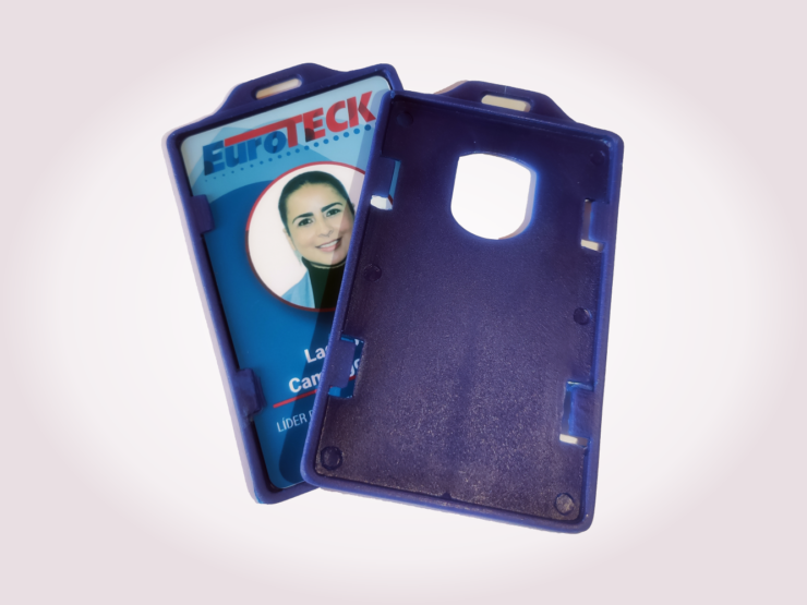 Porta Carnet Vertical Color Azul Vertical